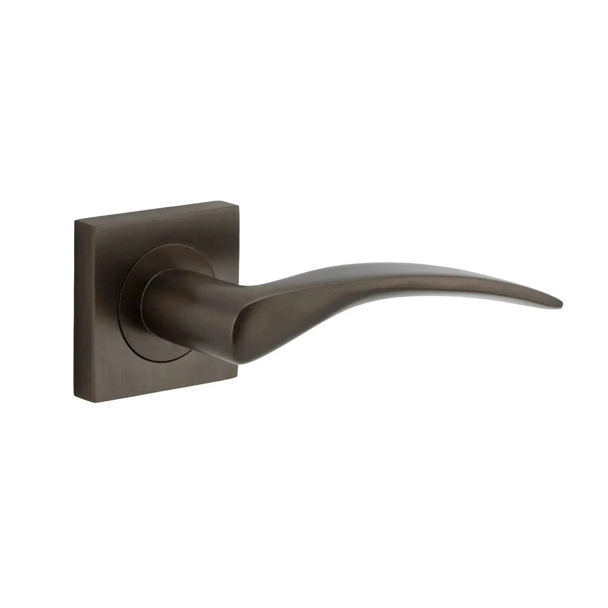 Iver Door Handle Oxford Square Rose Pair Signature Brass – Heritage ...