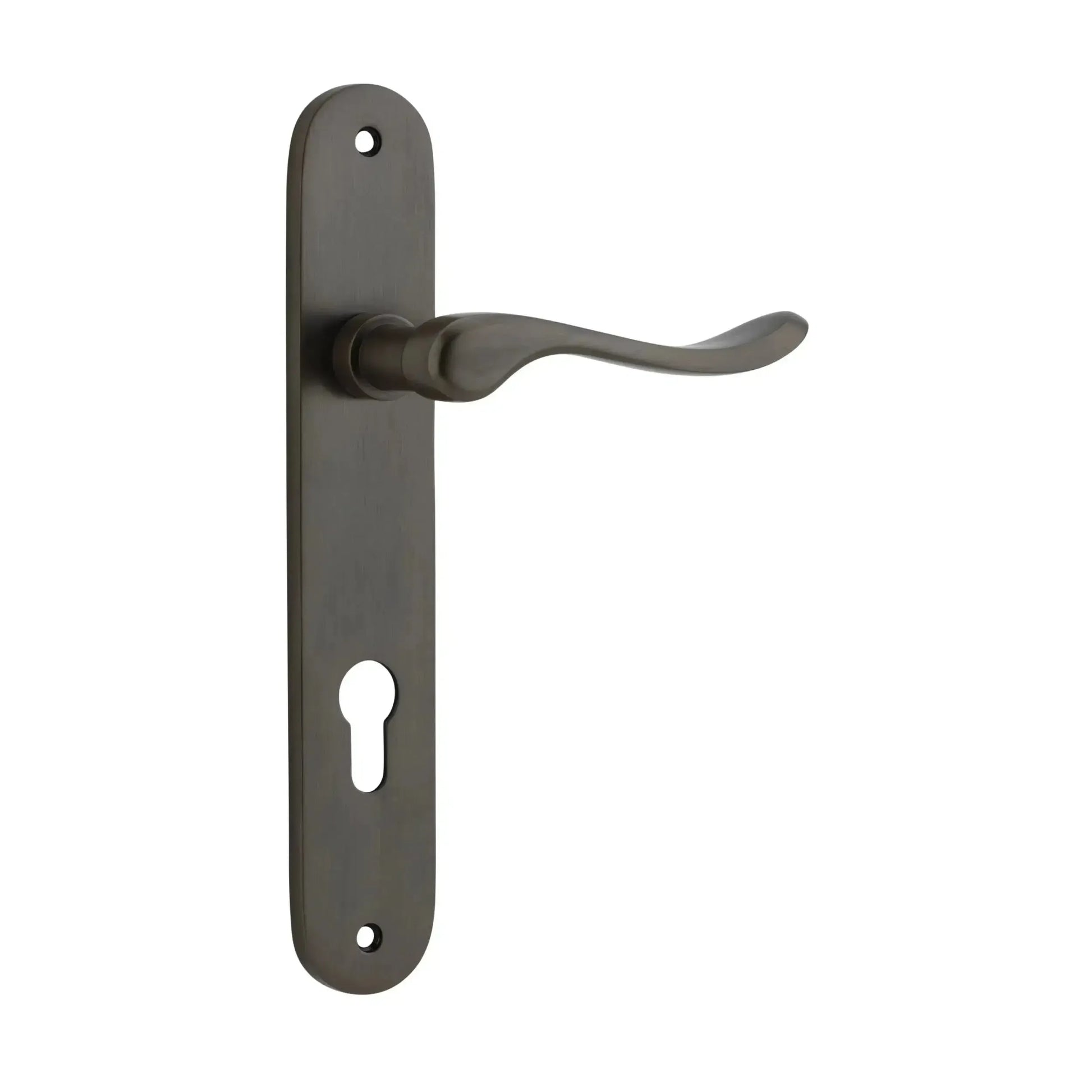 Iver Door Handle Stirling Oval Euro Pair Signature Brass – Heritage ...