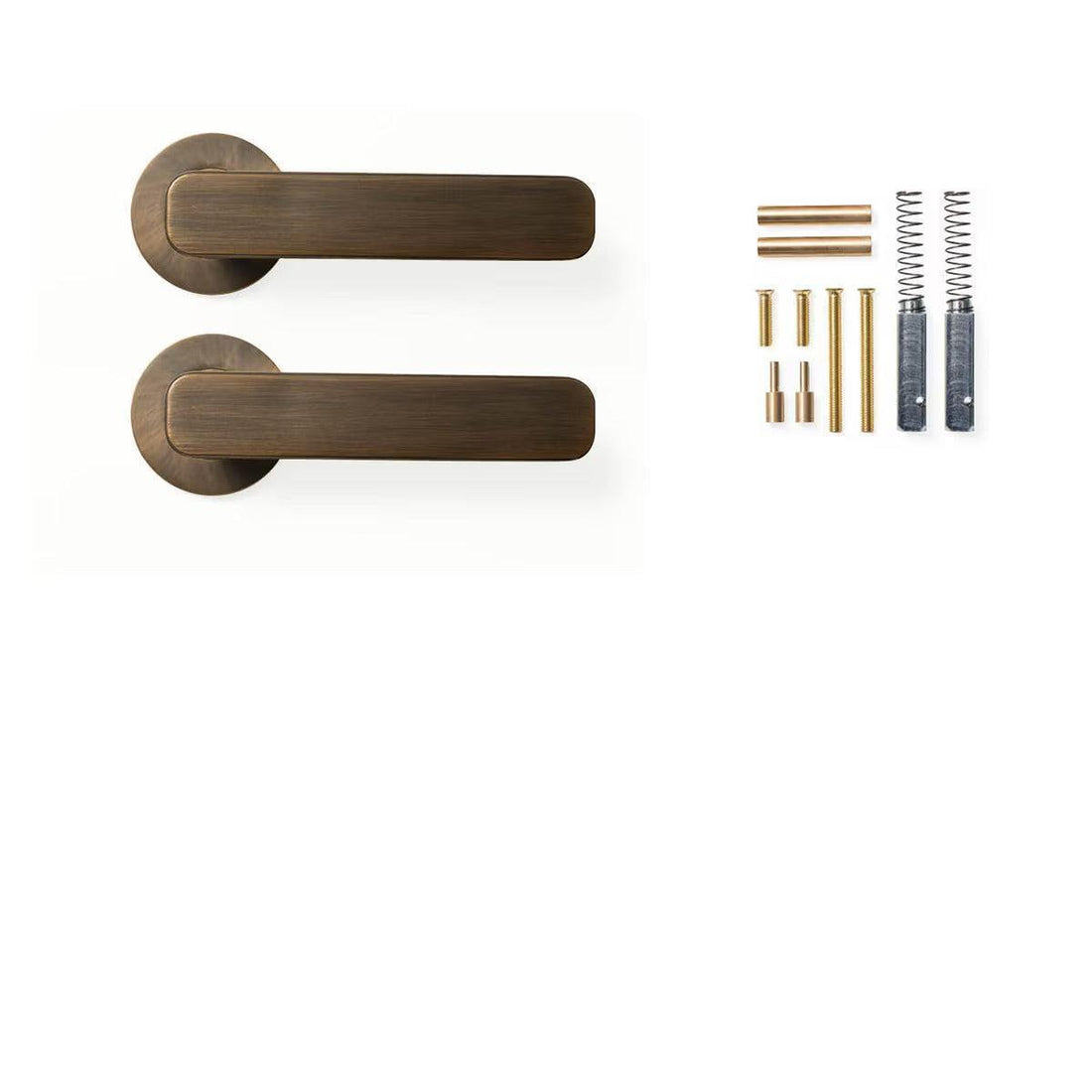Momo Aspen Door Handle Set Bronze – Heritage Building Centre