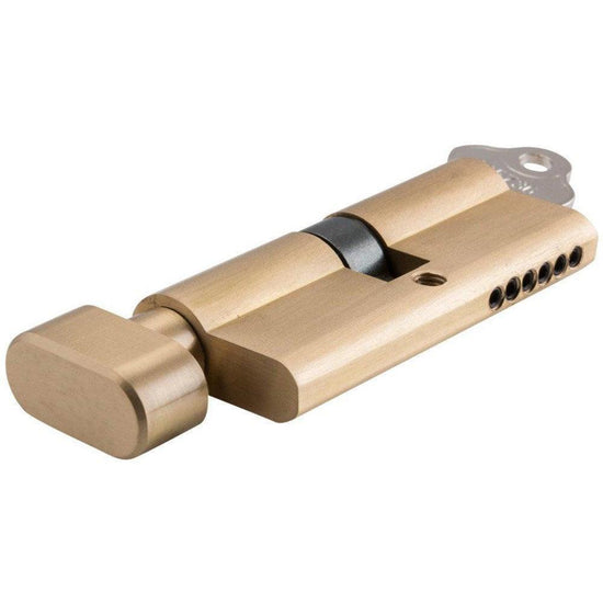 SDG Euro Cylinder Key Thumb 5 Pin Brushed Brass L65mm – Heritage ...